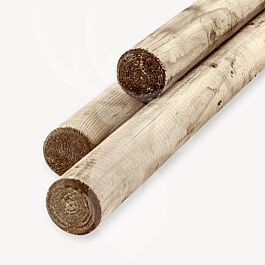 Ronde tuinpaal | onbehandeld | 6 cm | Vandentop Tuinhout